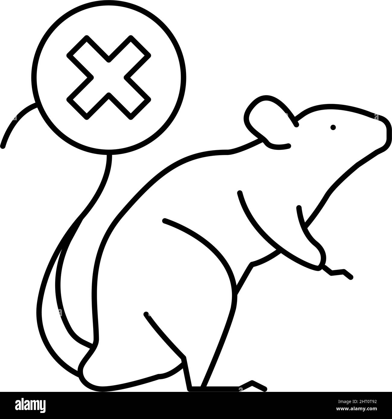 rat control line icon vector illustration Stock Vector Image & Art - Alamy