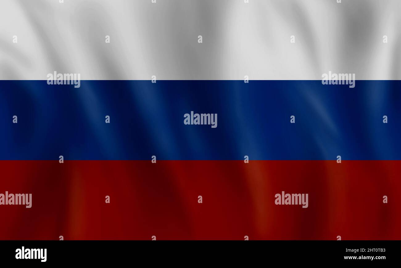 illustration of russian federation flag Stock Photo - Alamy