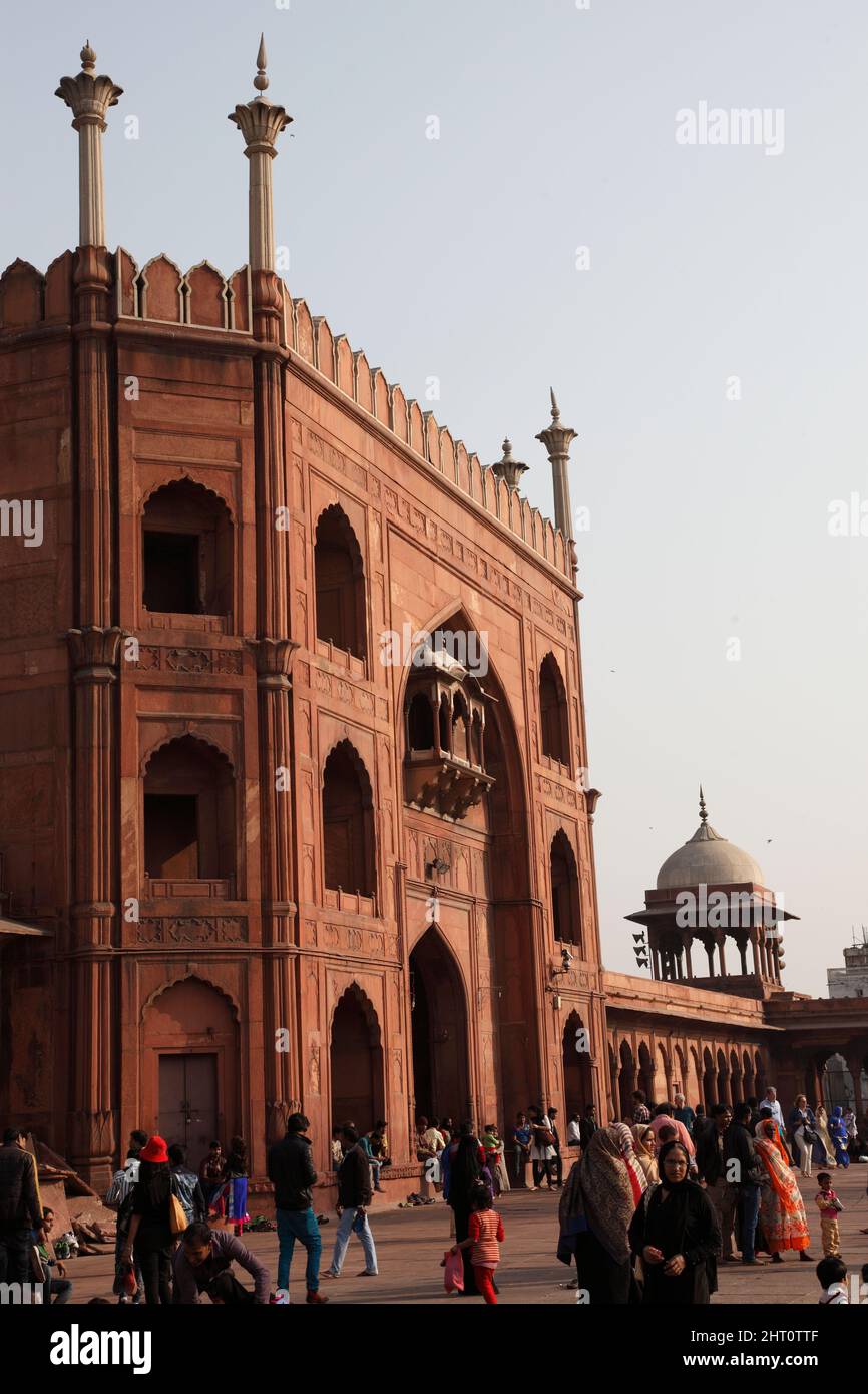 Emperor's Gate at Jami Masjid Mosque, built by Emperor Shah Jahan and ...