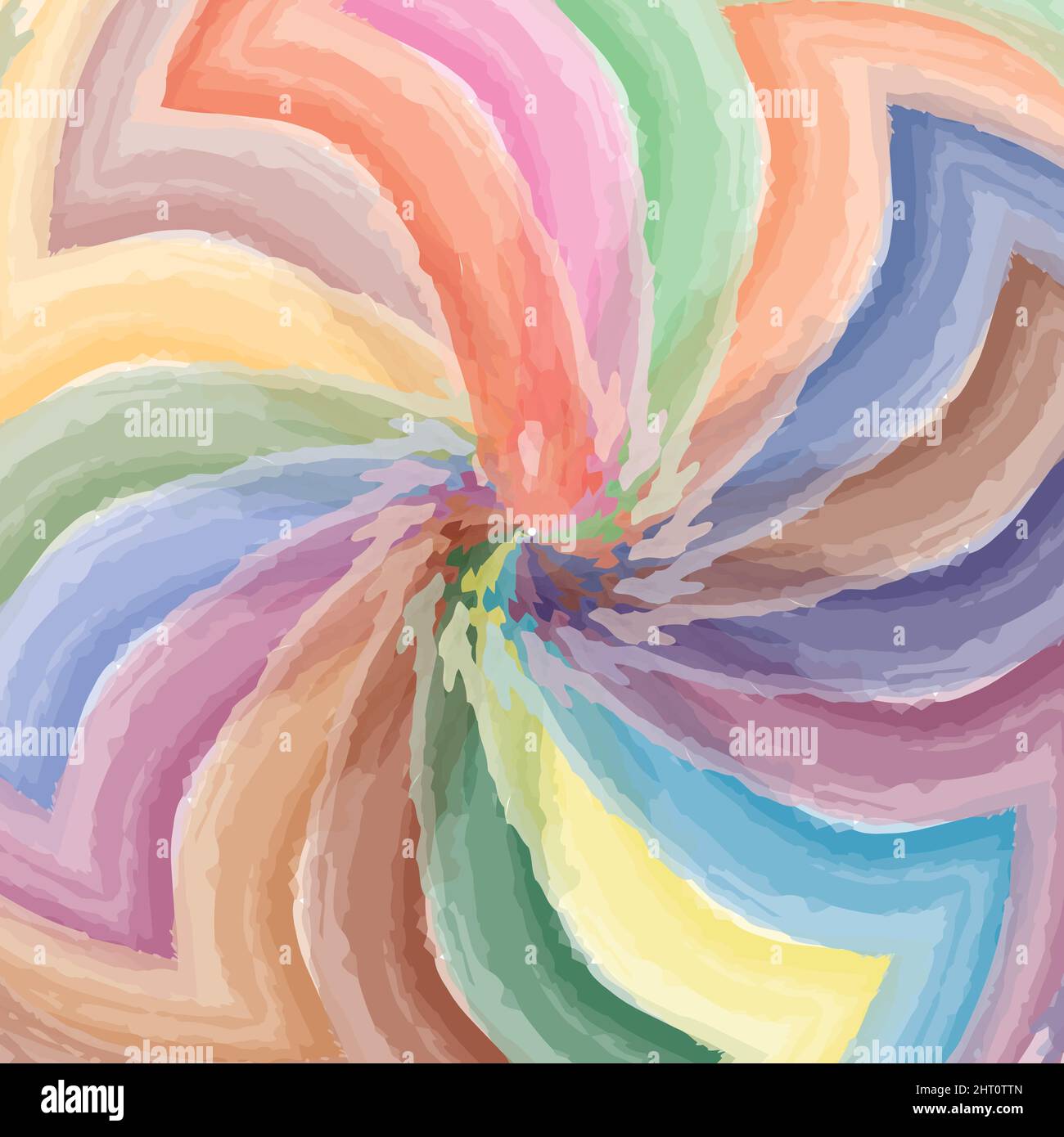 Vector illustration of Spectral multicolored watercolors painting in ...