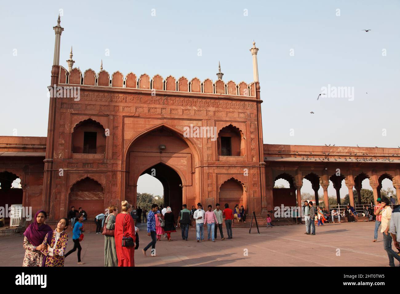 Emperor's Gate at Jami Masjid Mosque, built by Emperor Shah Jahan and ...
