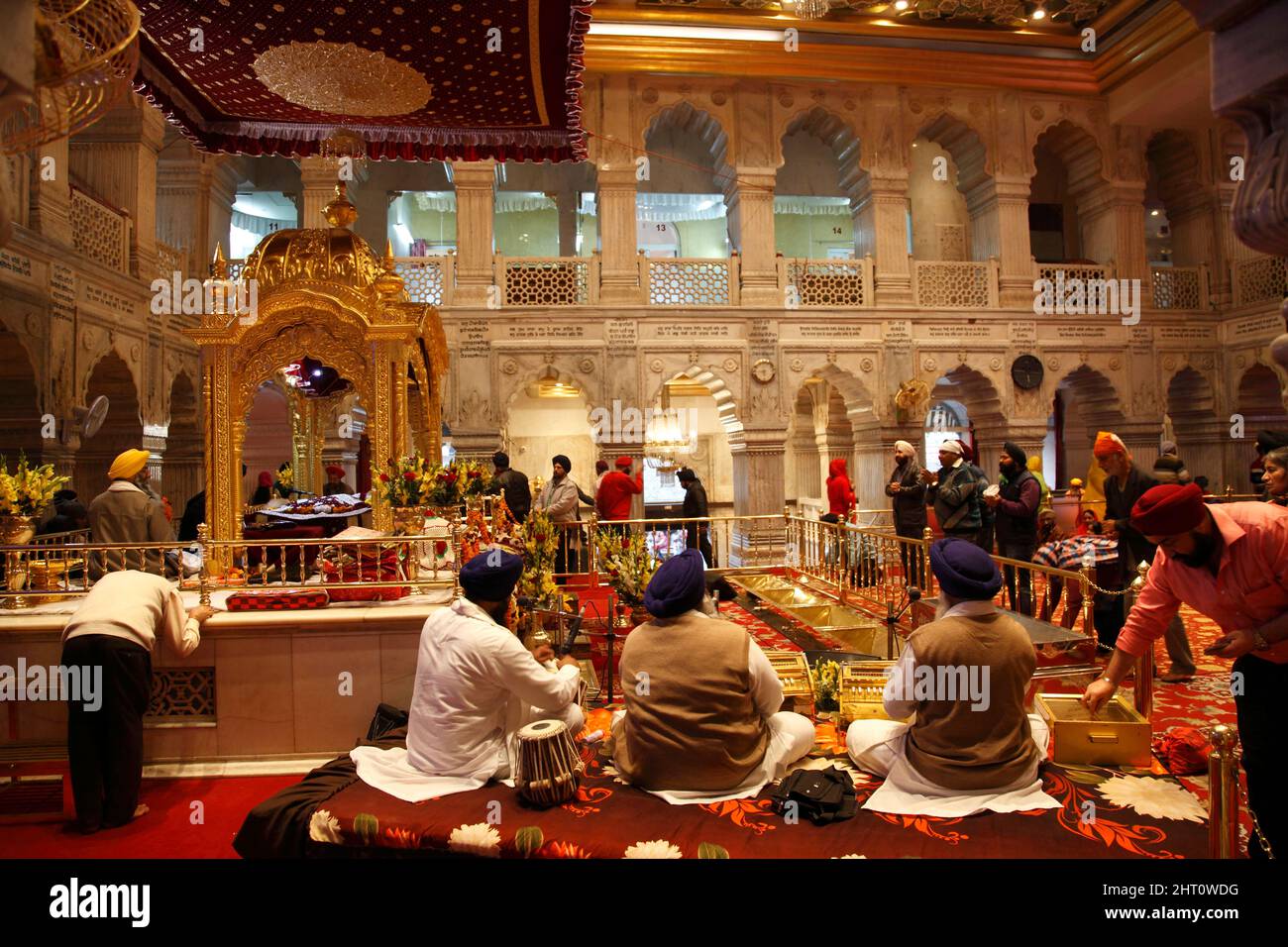 Gurdwara interior hi-res stock photography and images - Alamy