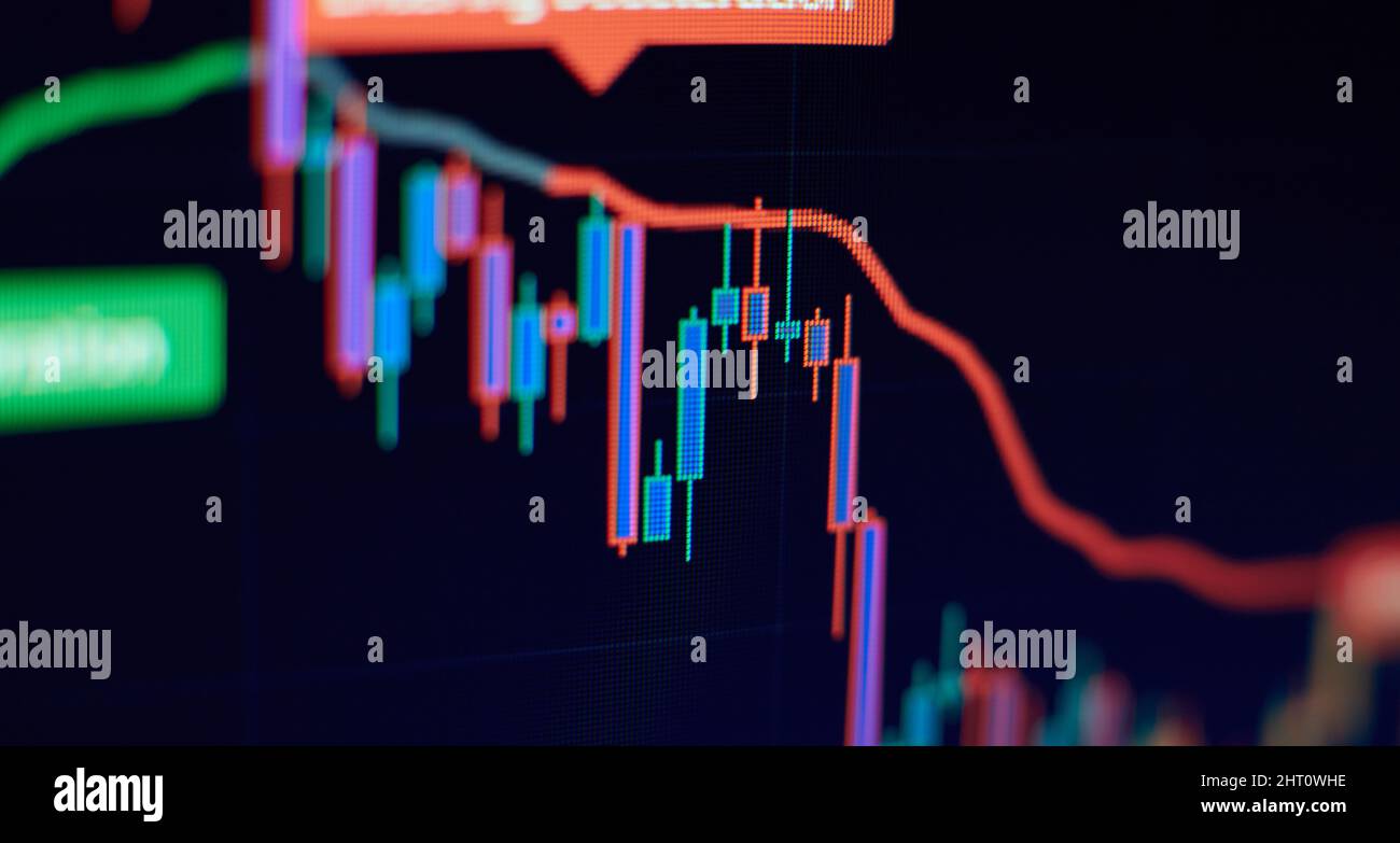 Stock or business market analysis concept. Business financial or stock ...