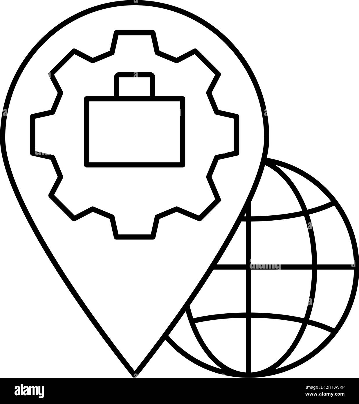 legal address line icon vector illustration Stock Vector Image & Art ...