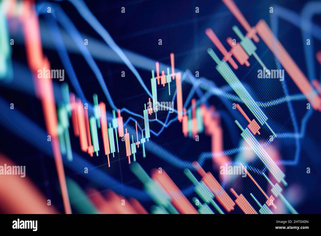Financial chart with up trend line graph.Stock market investment ... Financial chart with up trend line graph.Stock market investment ...