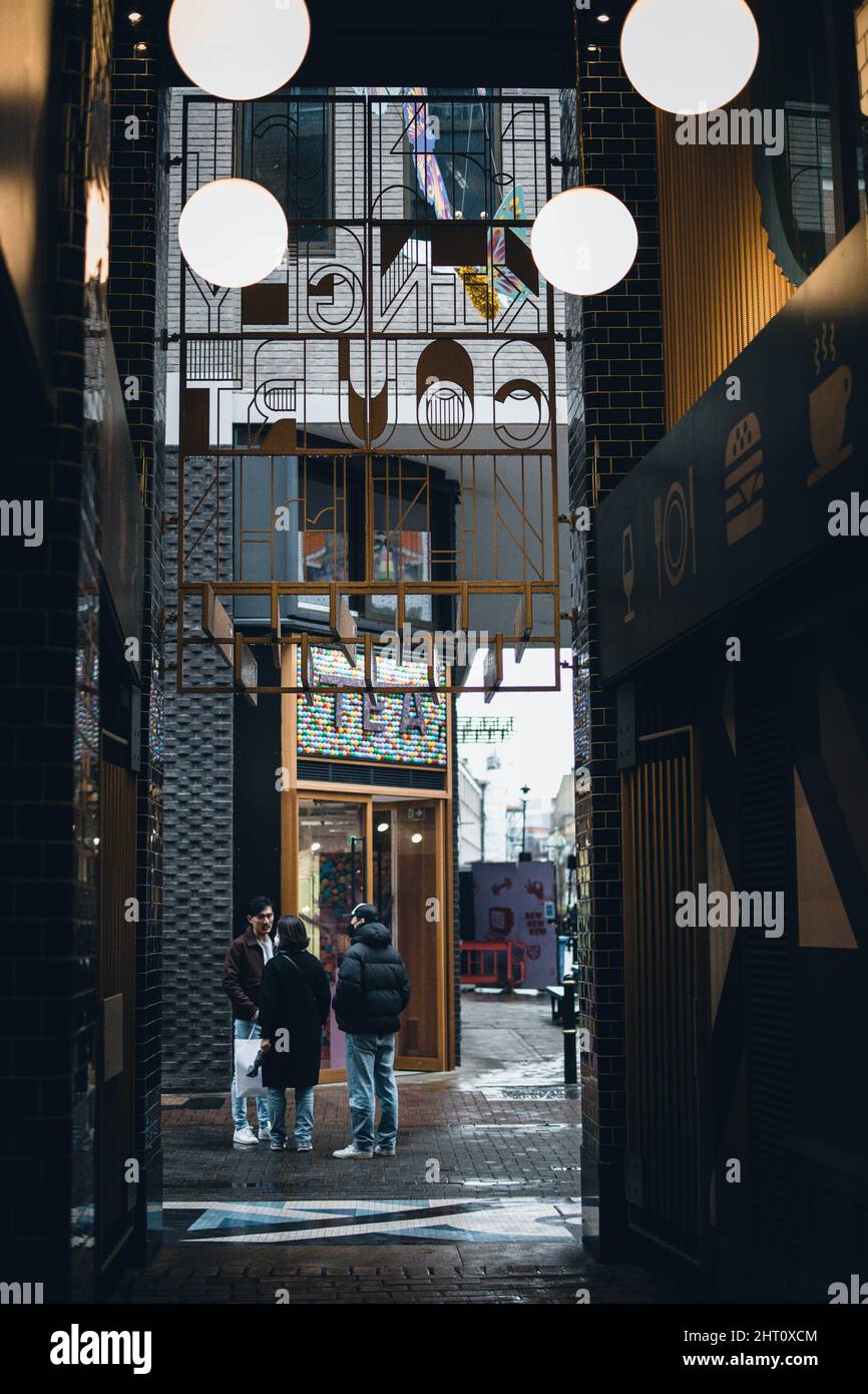 Street view of Soho, London Stock Photo - Alamy