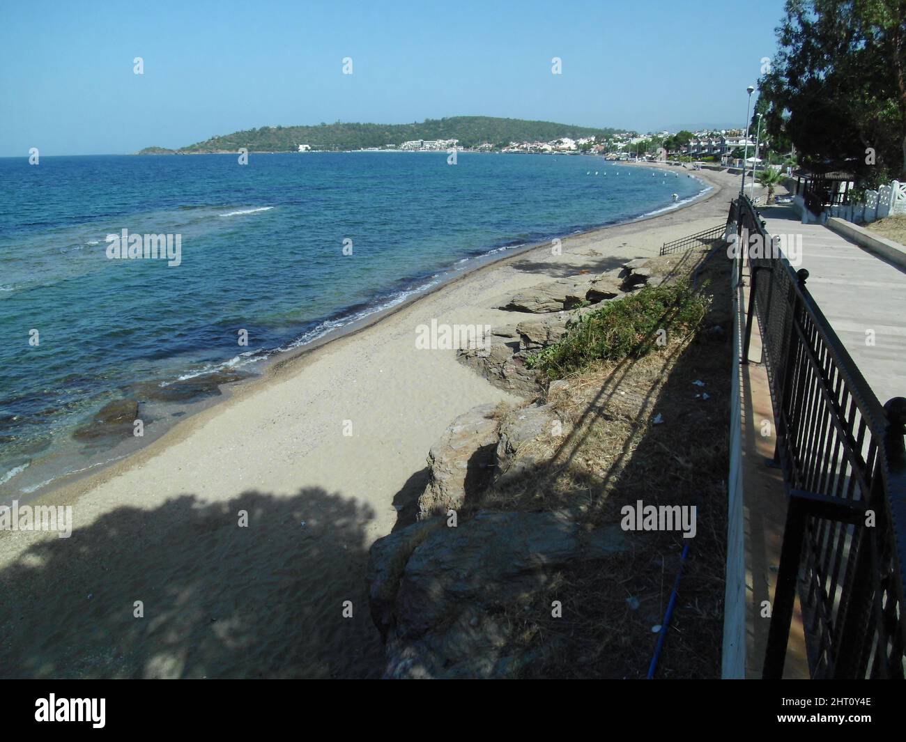 Beautiful beach view under the sunshine in Turkey Stock Photo - Alamy