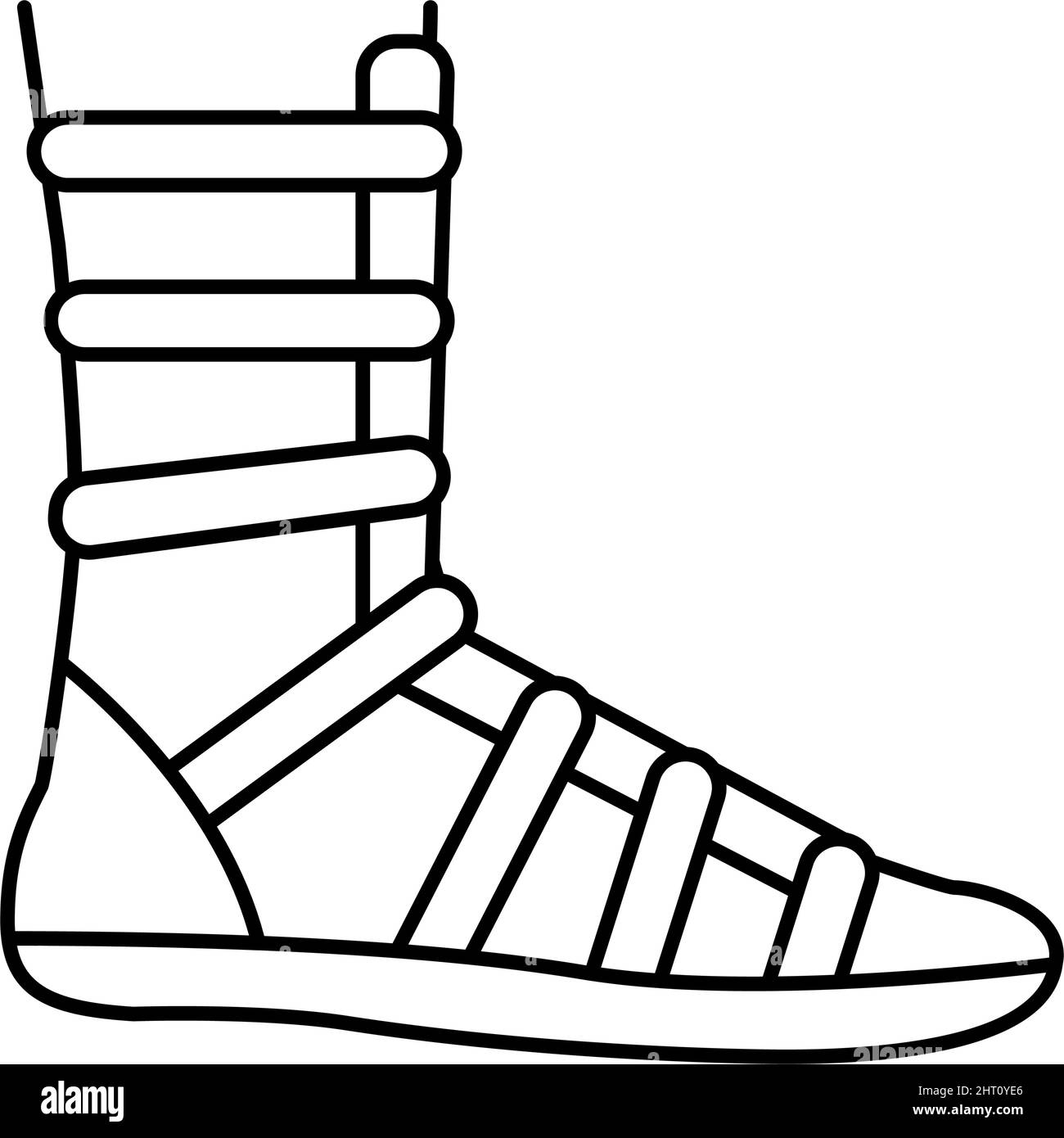 Gladiator shoe Stock Vector Images - Alamy