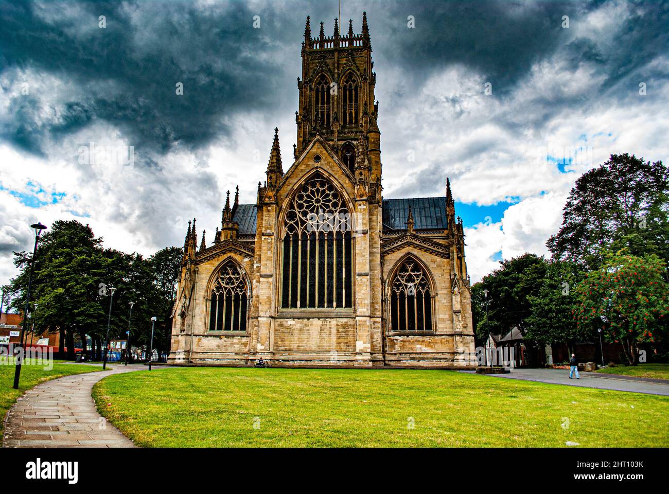 Beautiful shot of the Minster Church of St George in Doncaster Stock ...
