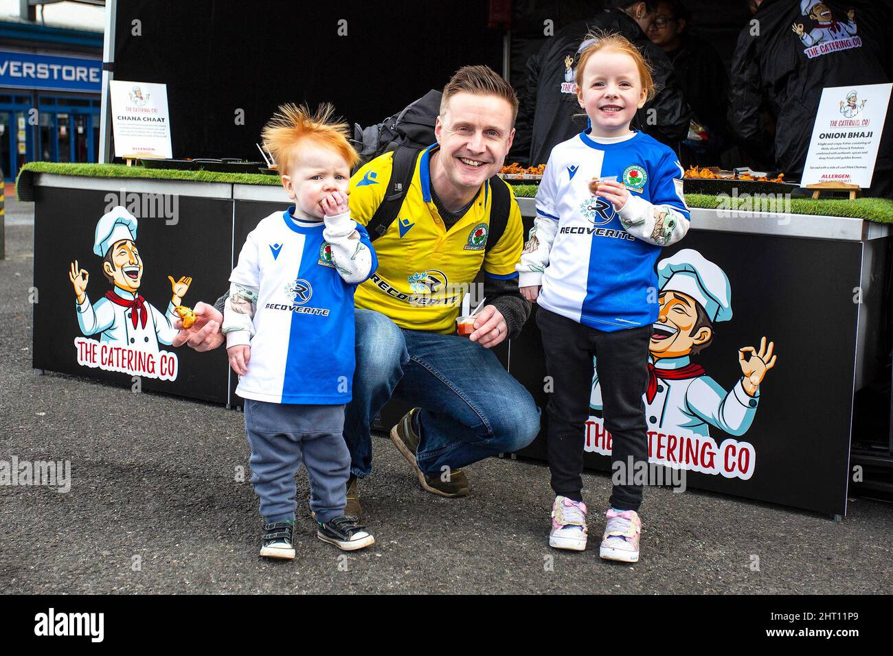 Blackburn Rovers fans Stock Photo - Alamy