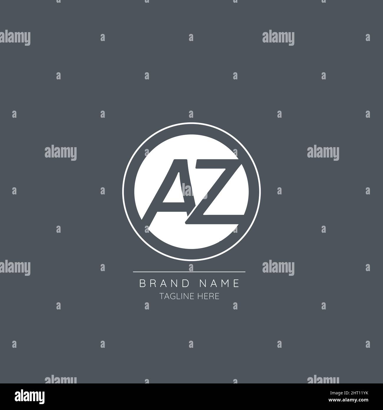 Az modern logo hi-res stock photography and images - Alamy