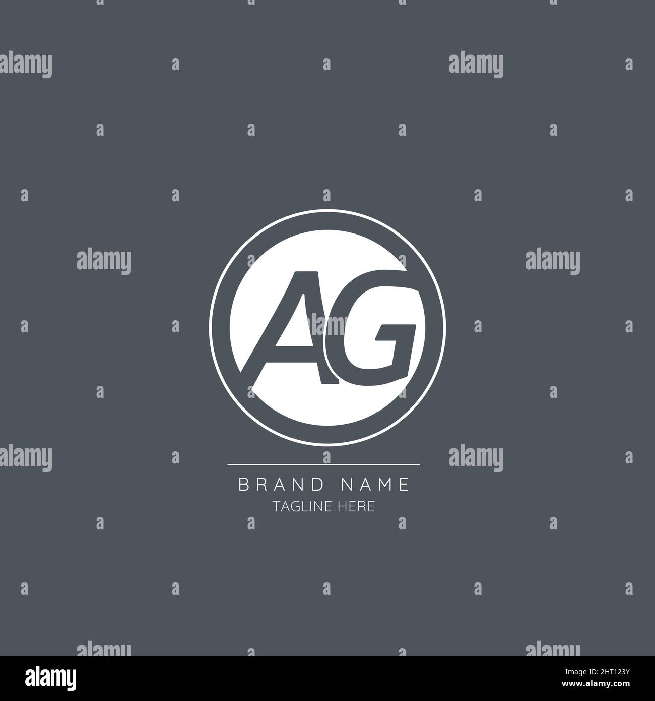 Abstract letter AG modern logo Stock Vector Image & Art - Alamy