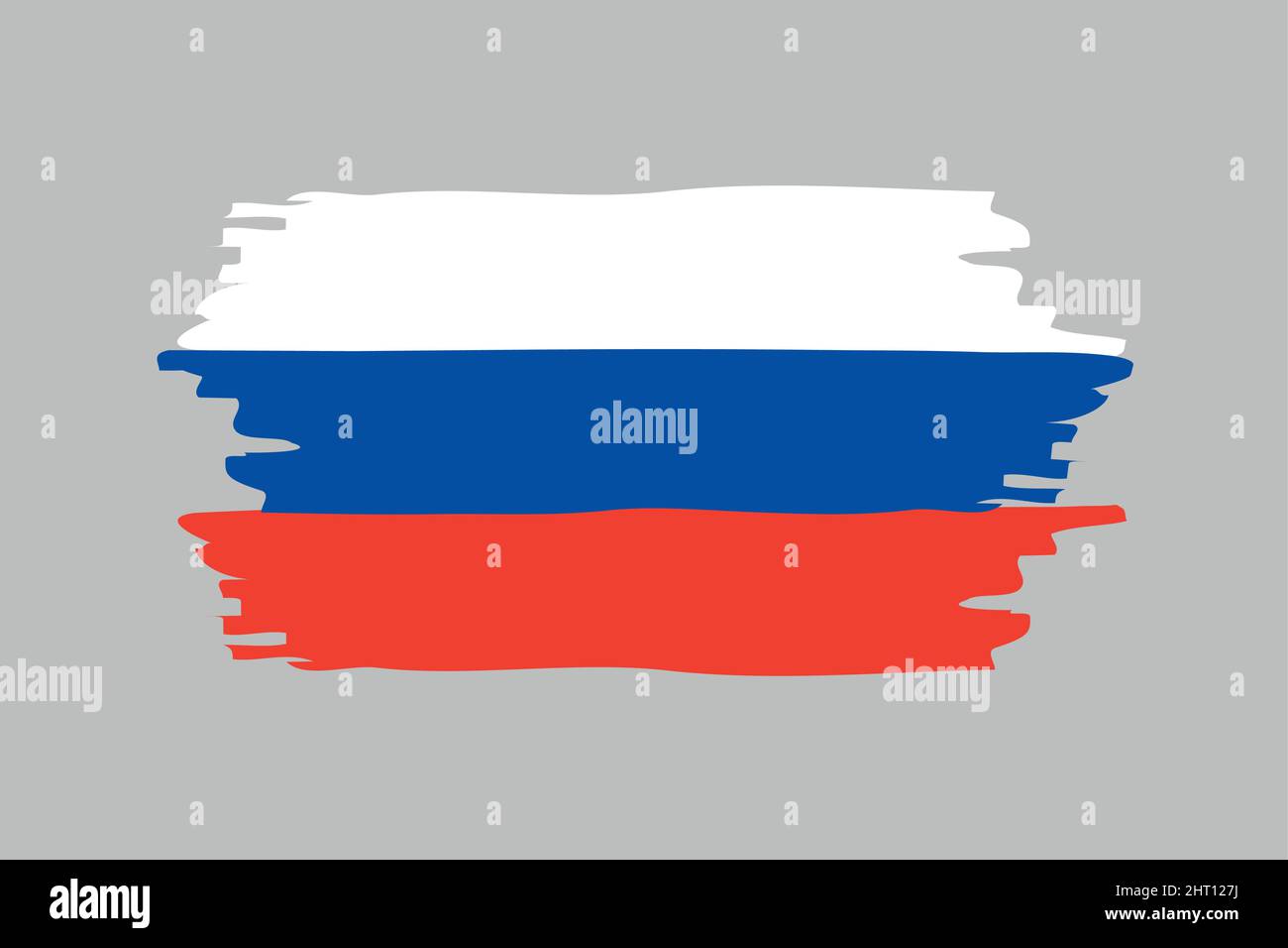 simple abstract russia flag isolated on white background Stock Vector ...