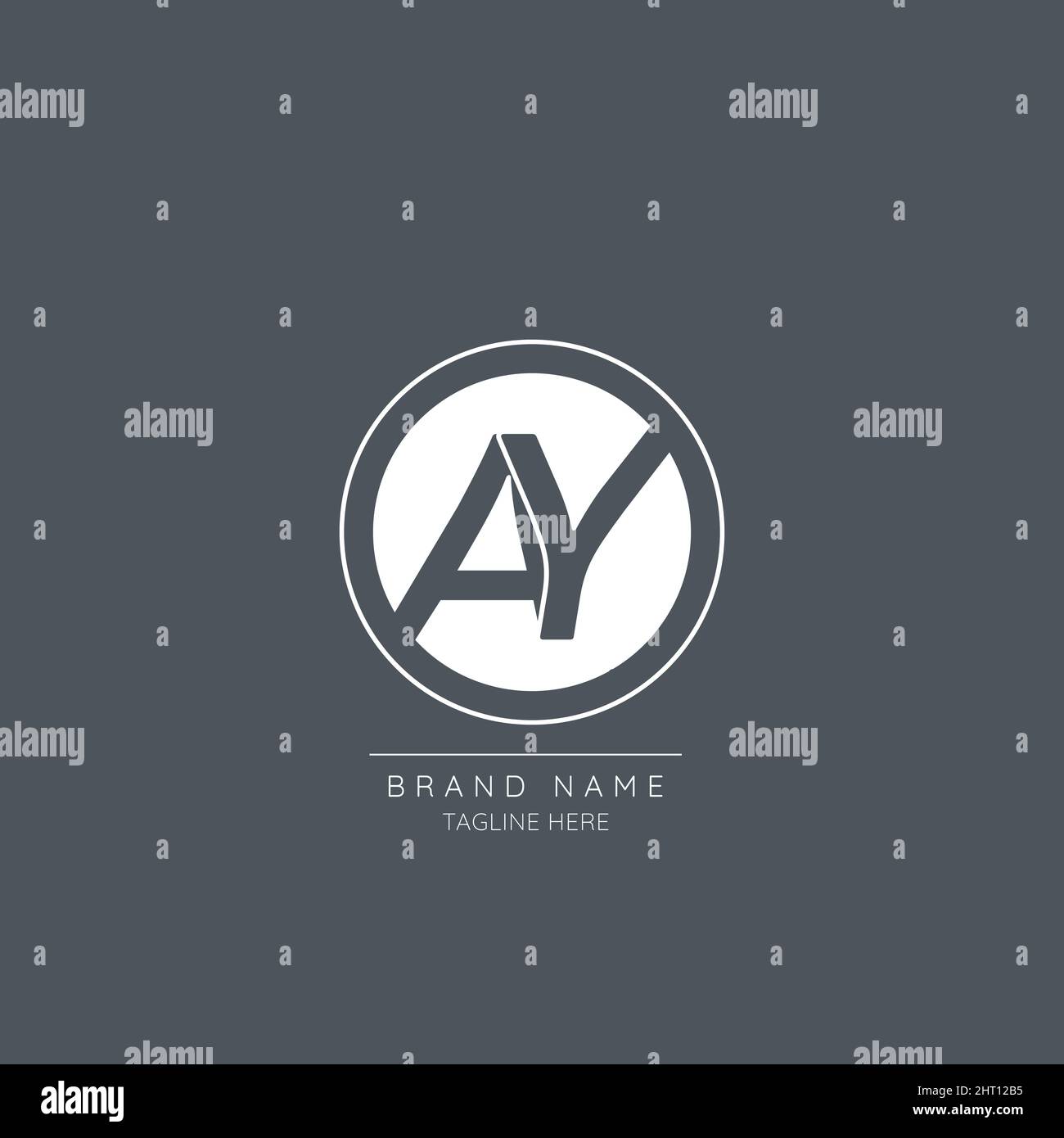 Abstract letter AY modern logo Stock Vector Image & Art - Alamy