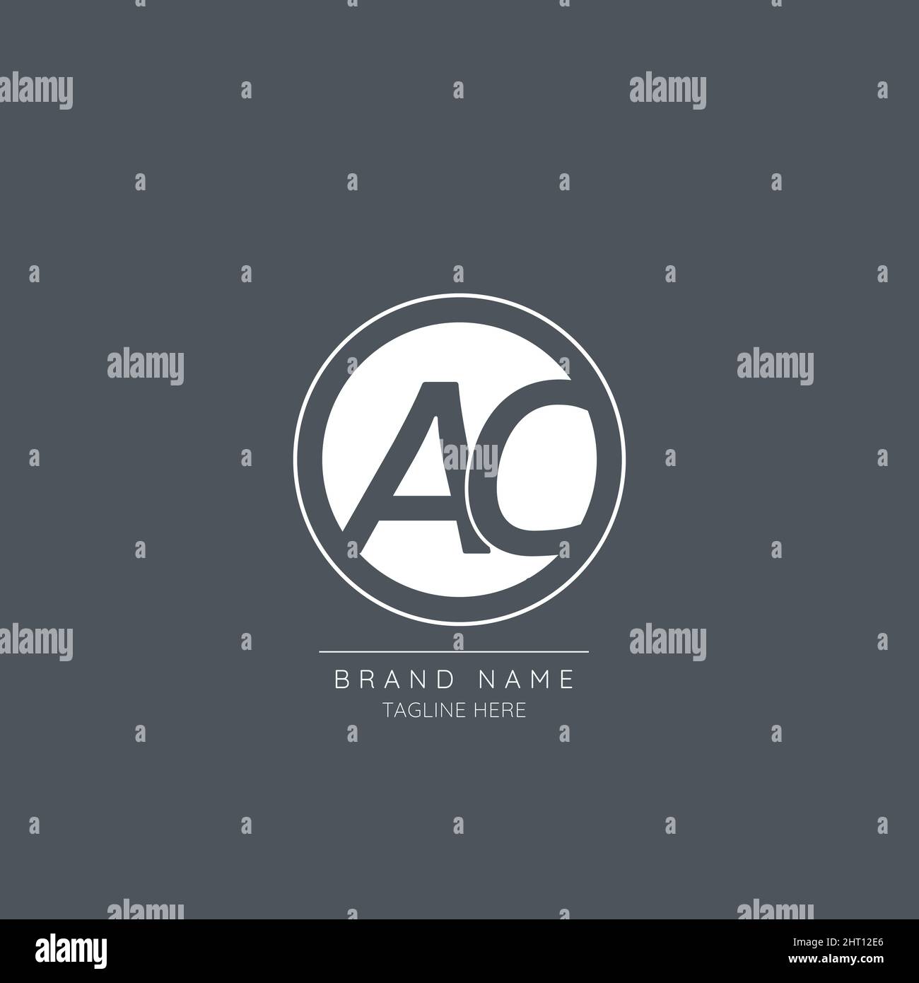Abstract letter AC modern logo Stock Vector Image & Art - Alamy