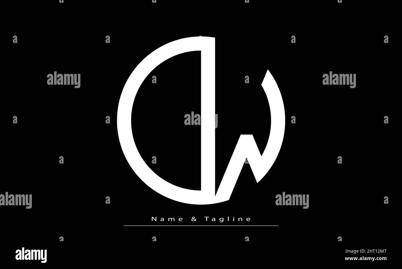 Alphabet letters Initials Monogram logo CW, WC Stock Vector Image & Art ...