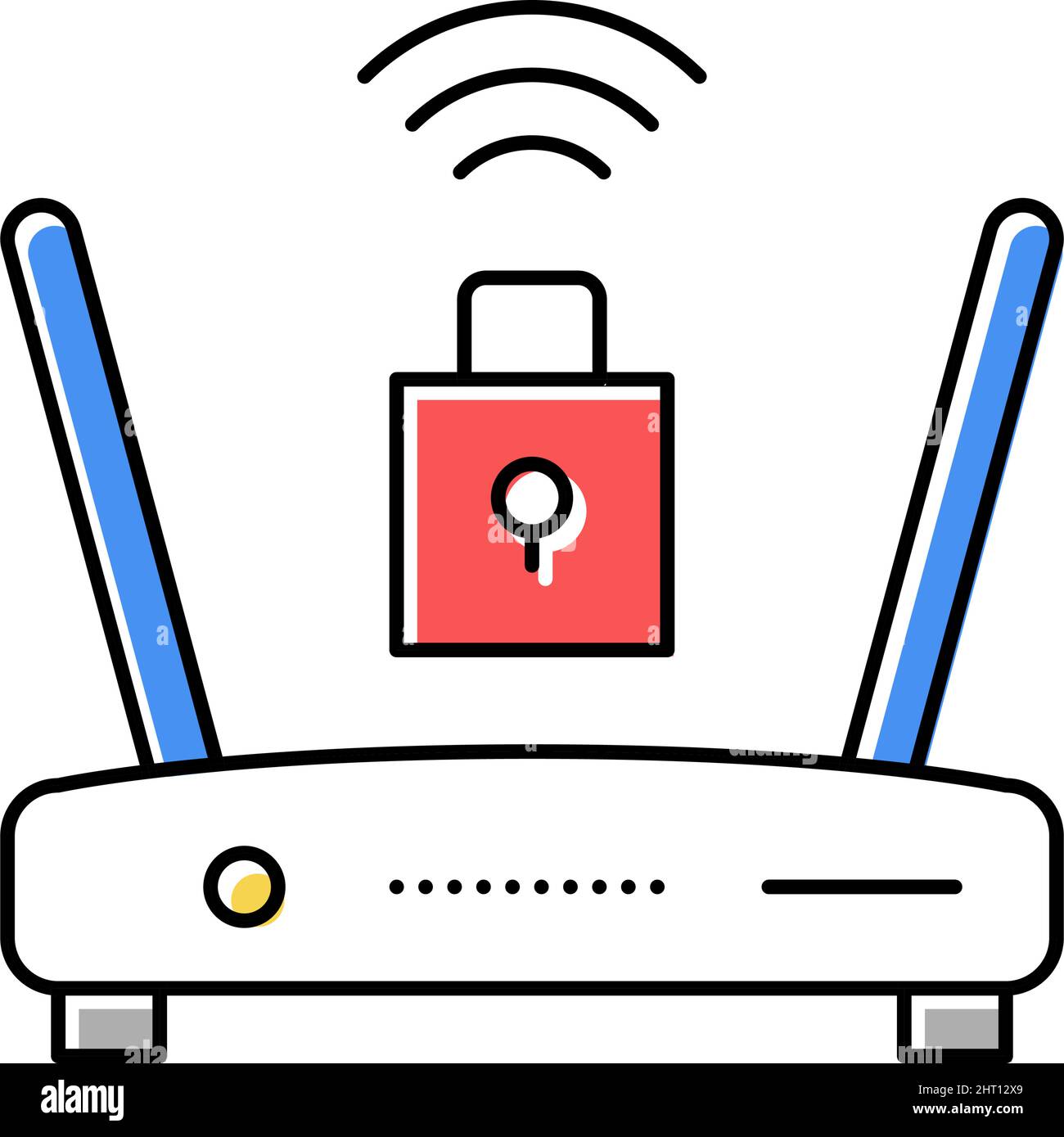 Hacker wifi router icon Cut Out Stock Images & Pictures - Alamy