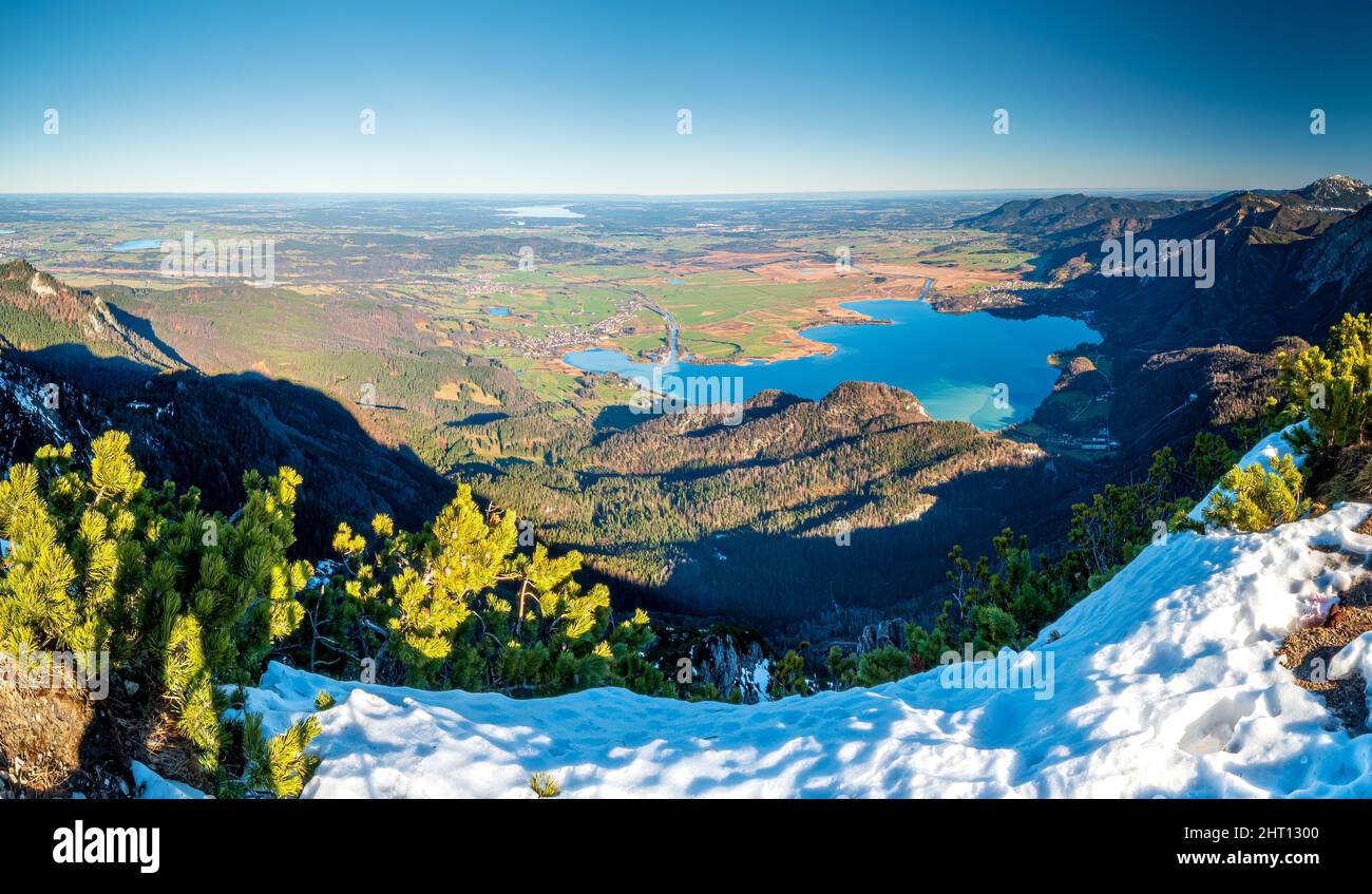 View to Lake Kochel from Top View Stock Photo - Alamy