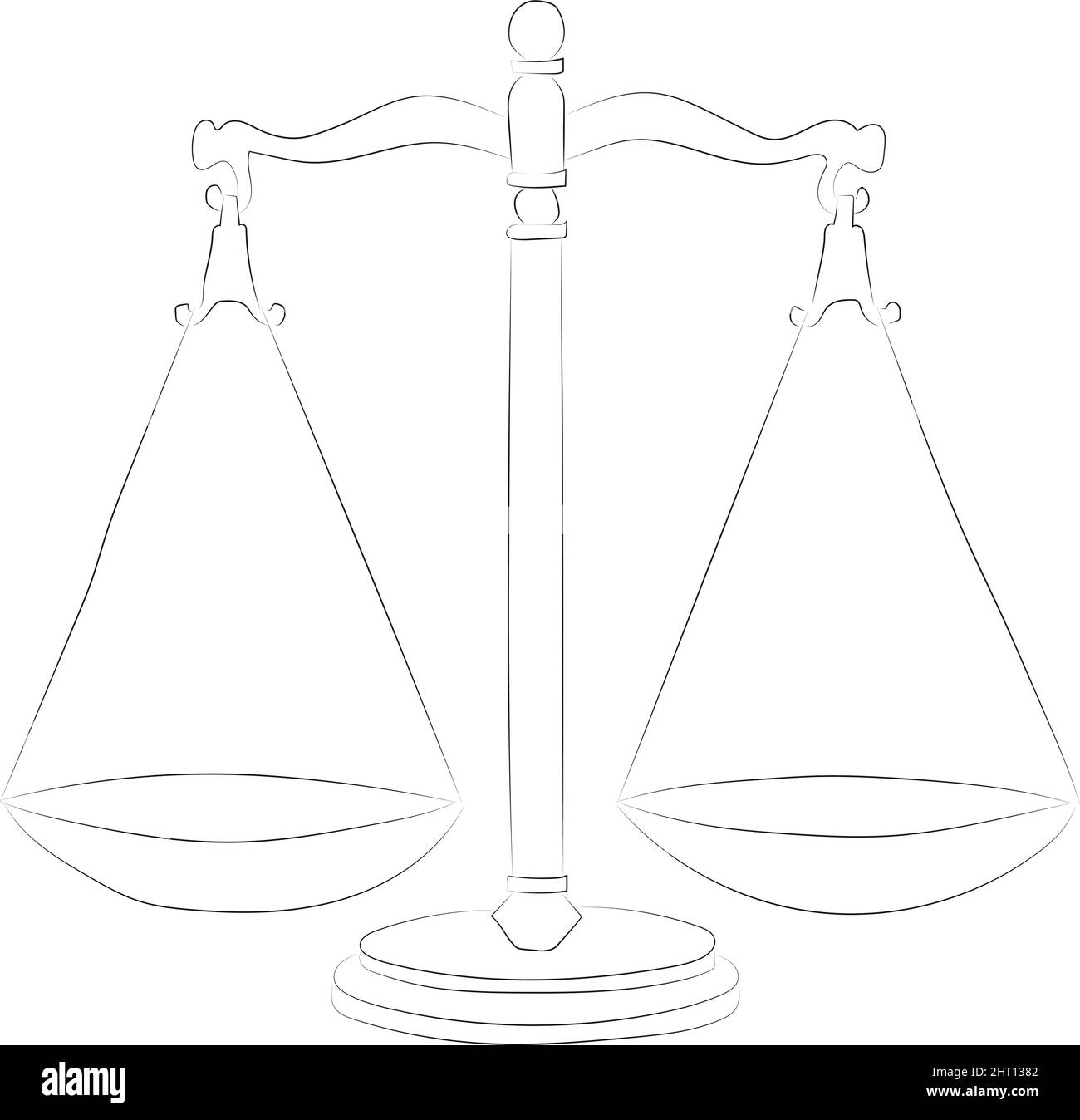 Stylized vector drawing drawn with strokes of lines of different ...