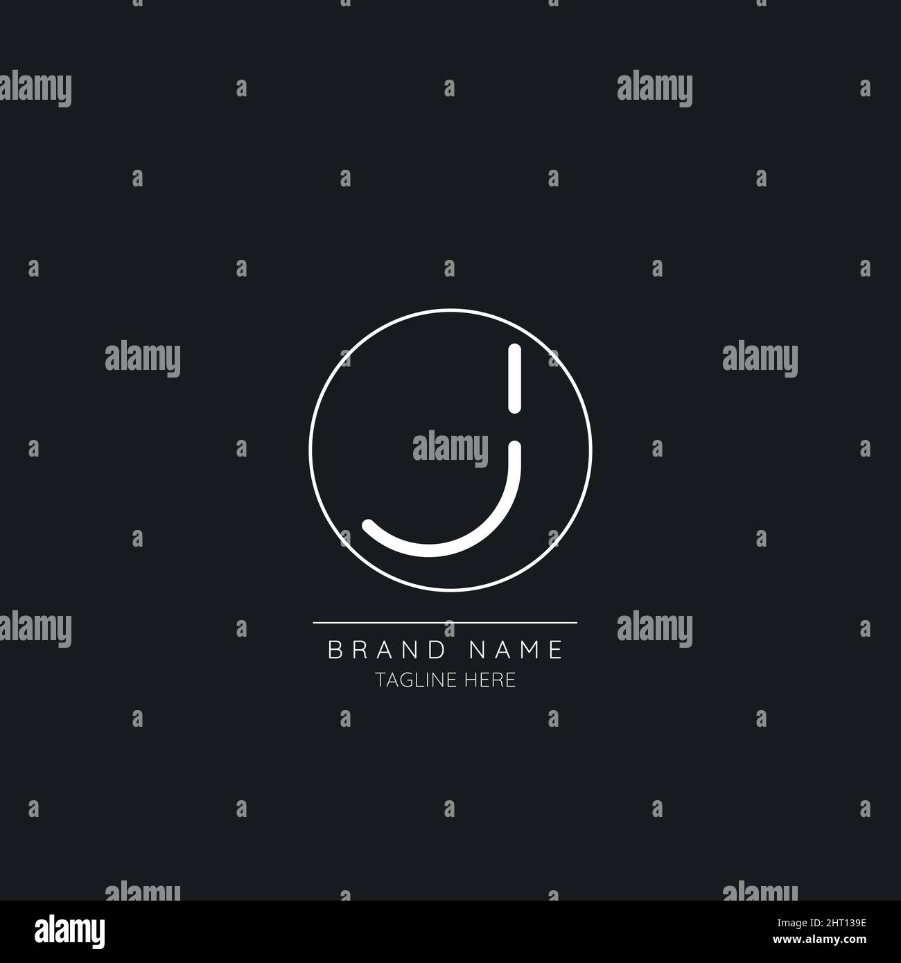 Minimal Initial letter J logo Icon Stock Vector Image & Art - Alamy