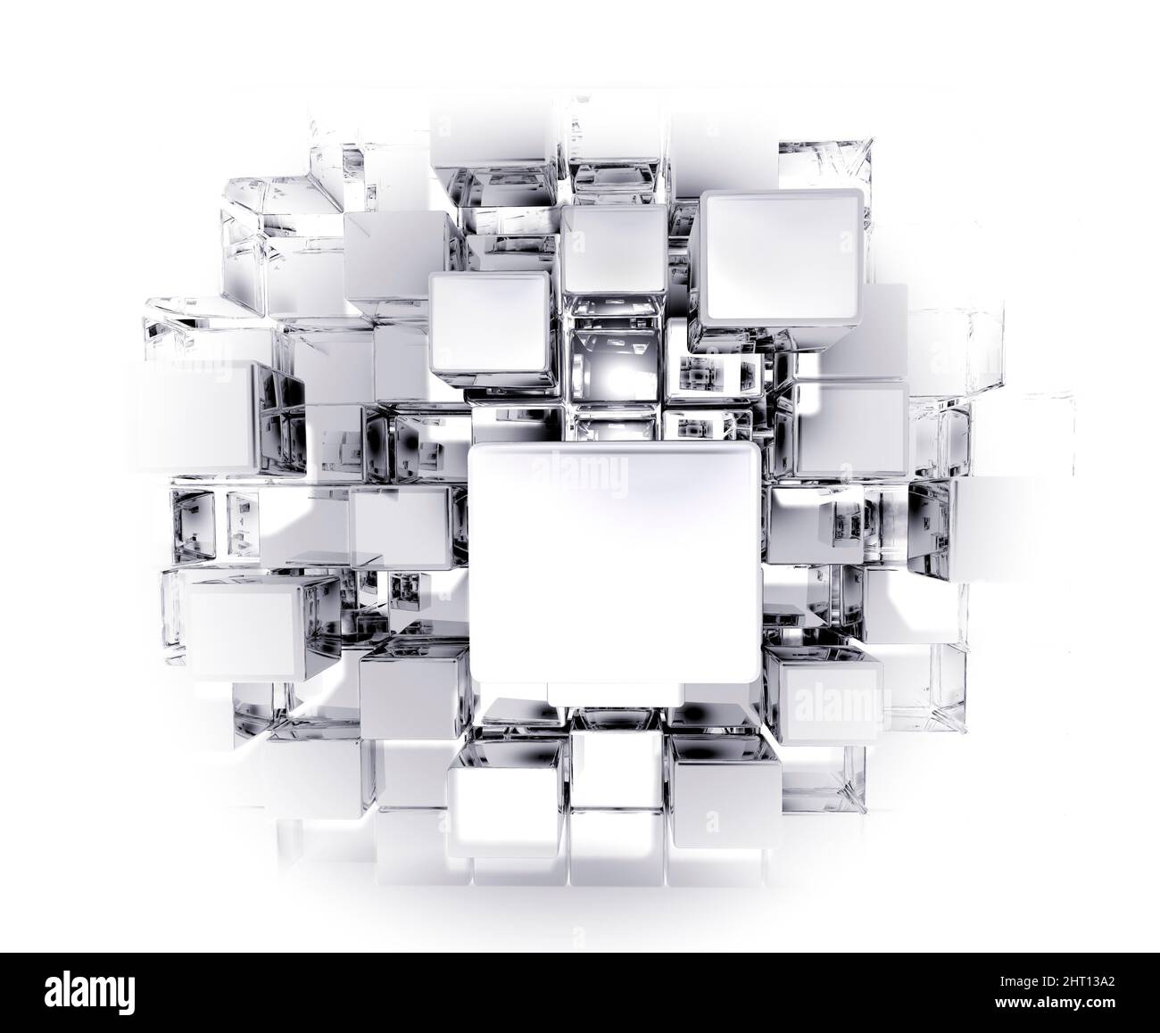 3D digital world and multi-monitor graphics Stock Photo - Alamy