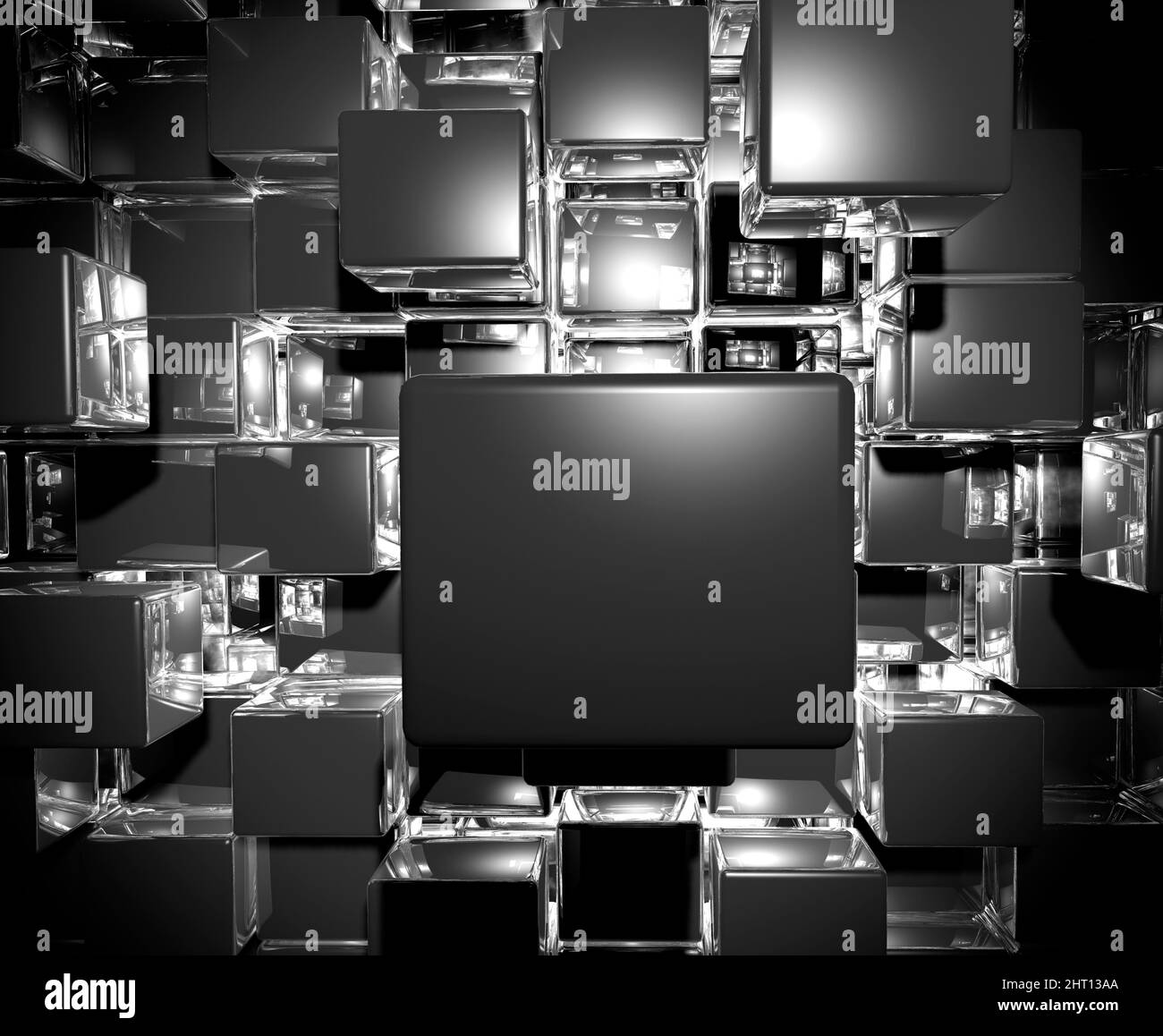 3D digital world and multi-monitor graphics Stock Photo - Alamy