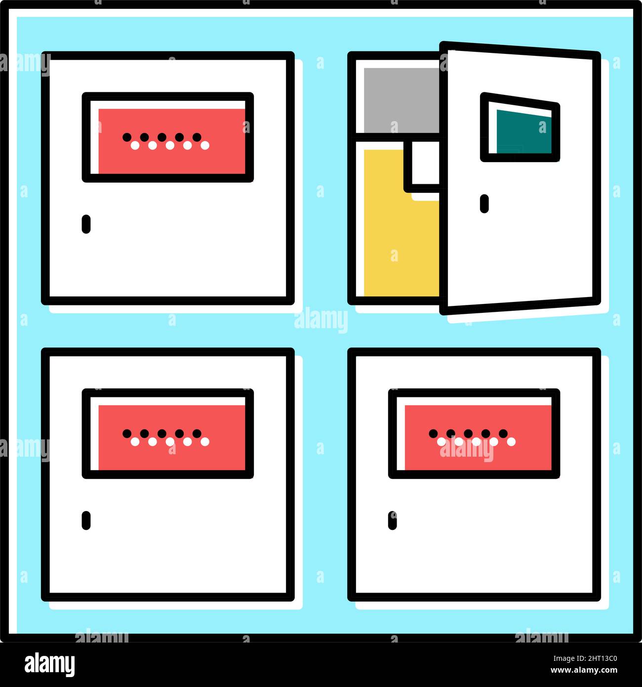 post office box color icon vector illustration Stock Vector Image & Art ...