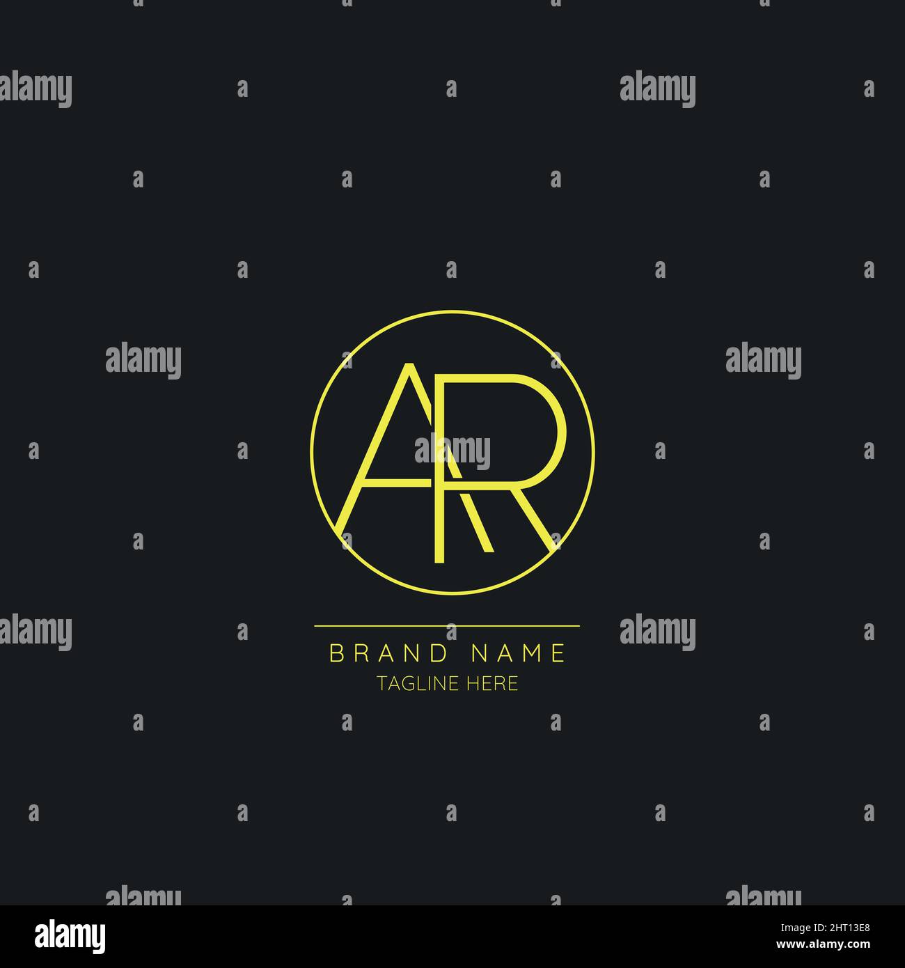 Letter AR Logo Design Vector Template Stock Vector Image & Art - Alamy