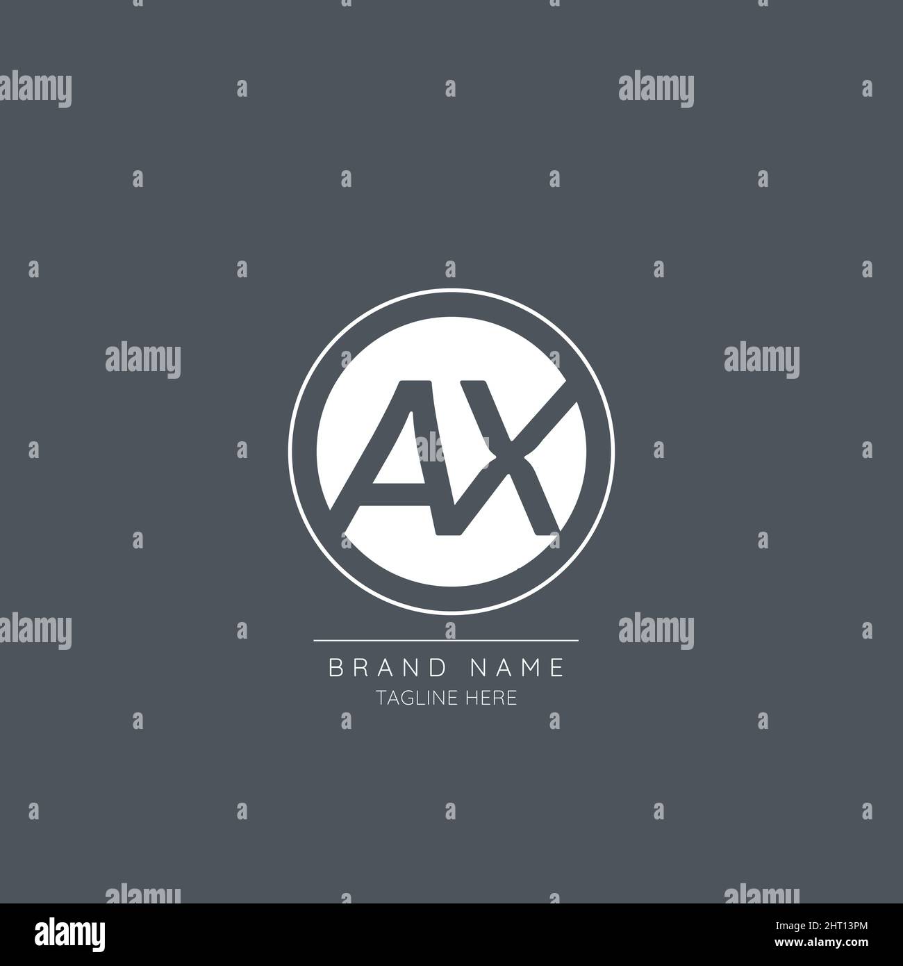 Abstract letter AX modern logo Stock Vector Image & Art - Alamy
