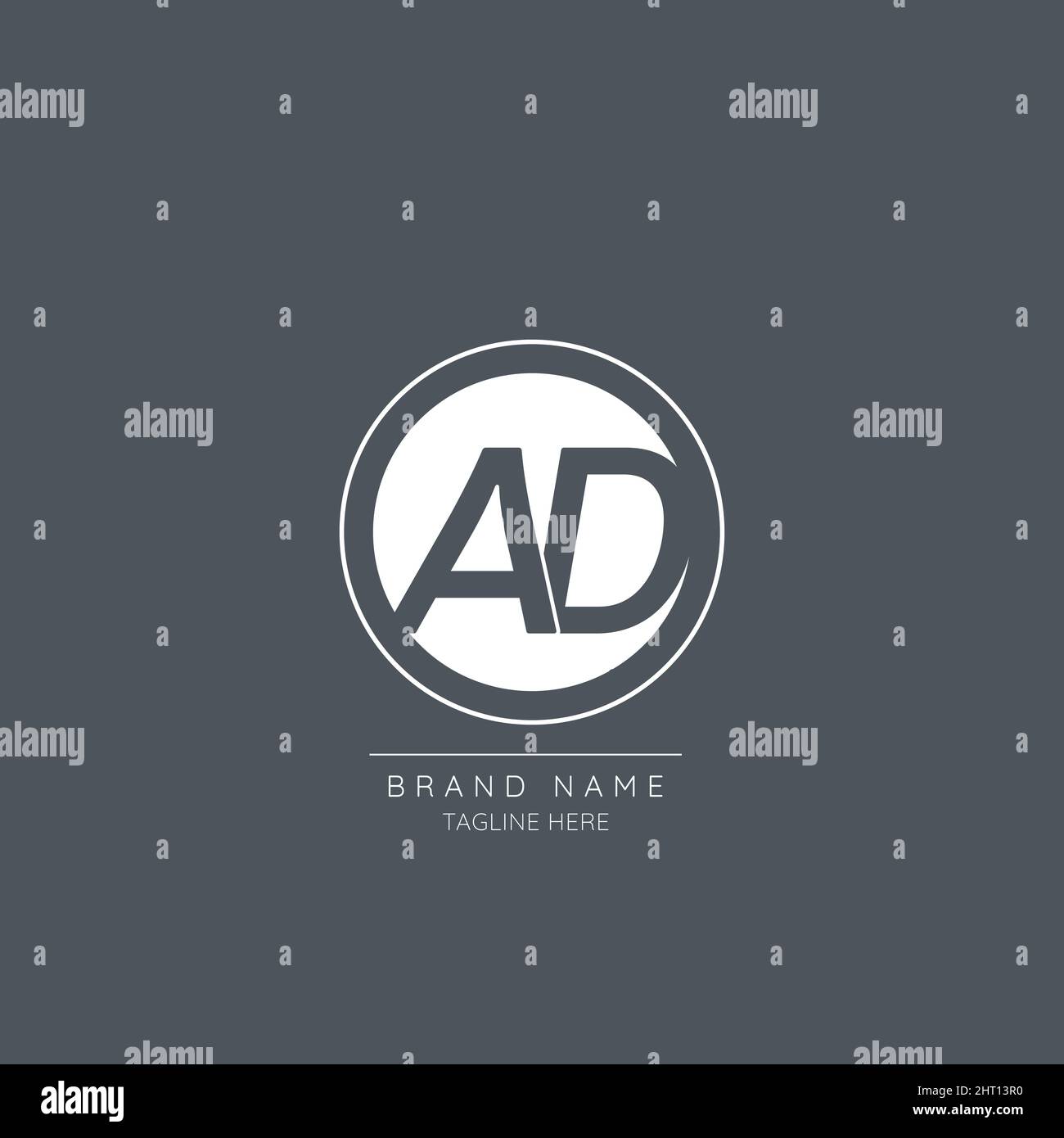 Ad modern logo hi-res stock photography and images - Alamy
