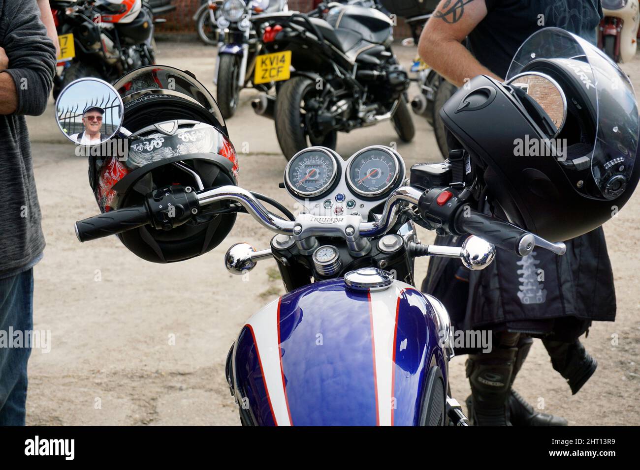 motorcycle rally leiston suffolk england Stock Photo - Alamy