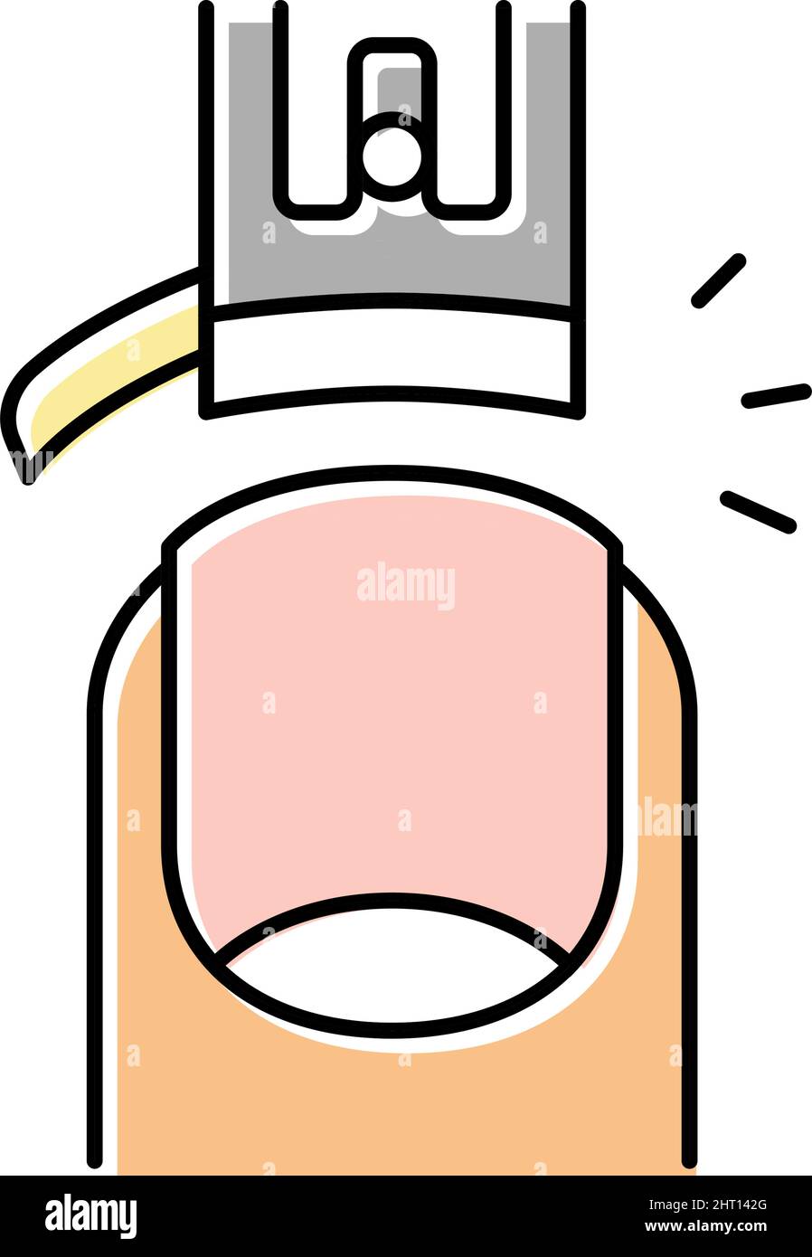 nail cutting color icon vector illustration Stock Vector Image & Art ...