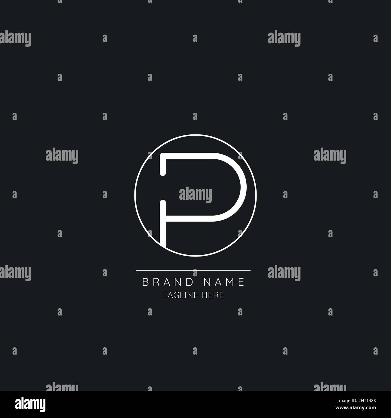 Minimal Initial letter P logo Icon Stock Vector Image & Art - Alamy