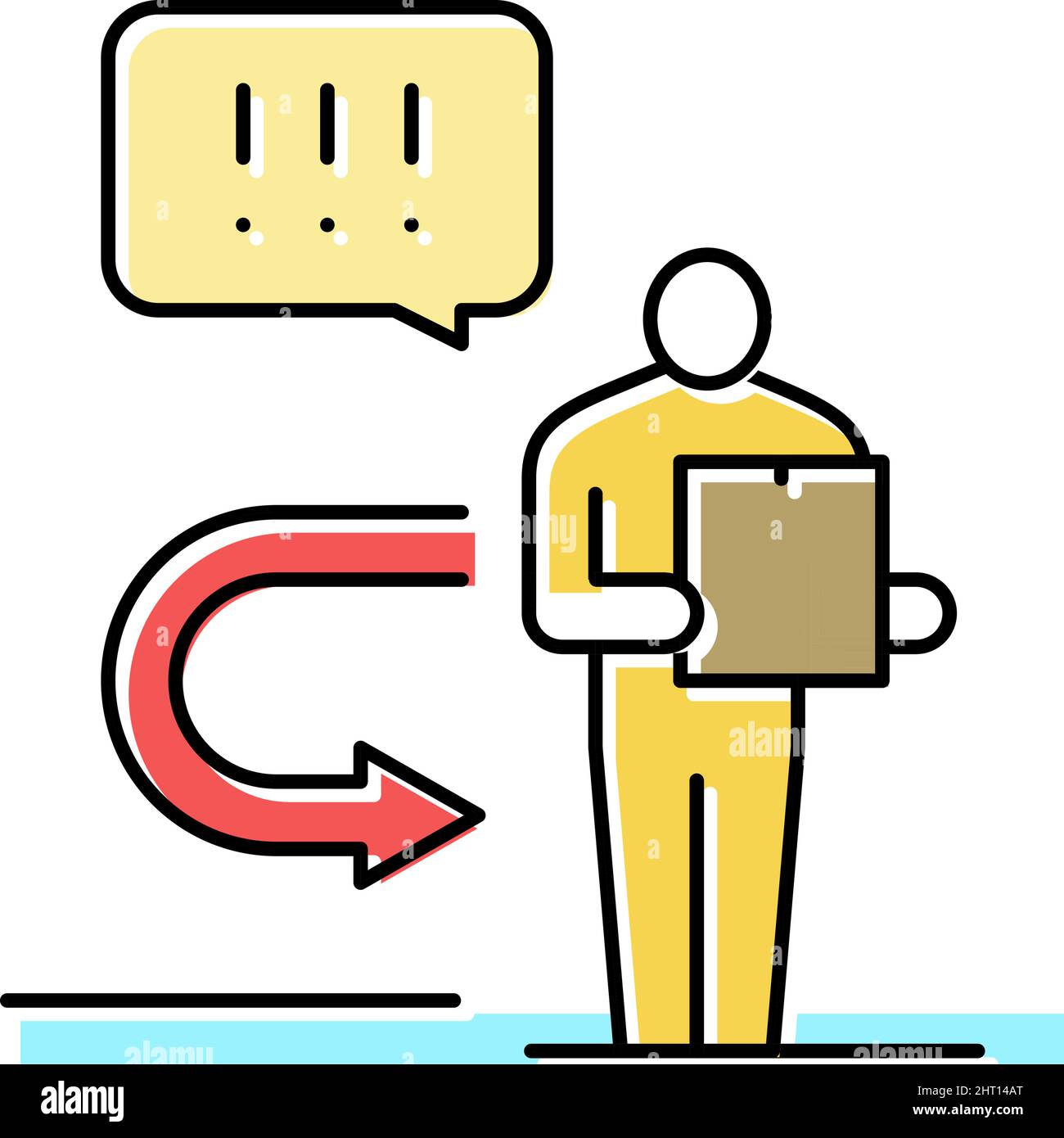 return parcel color icon vector illustration Stock Vector Image & Art ...