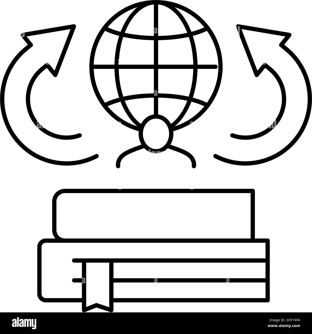 environmental history line icon vector illustration Stock Vector Image ...