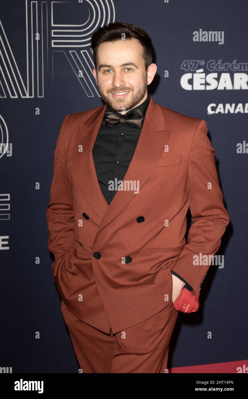 Paris, France. 26th Feb, 2022. Quentin Delcourt arrives at the 47th ...