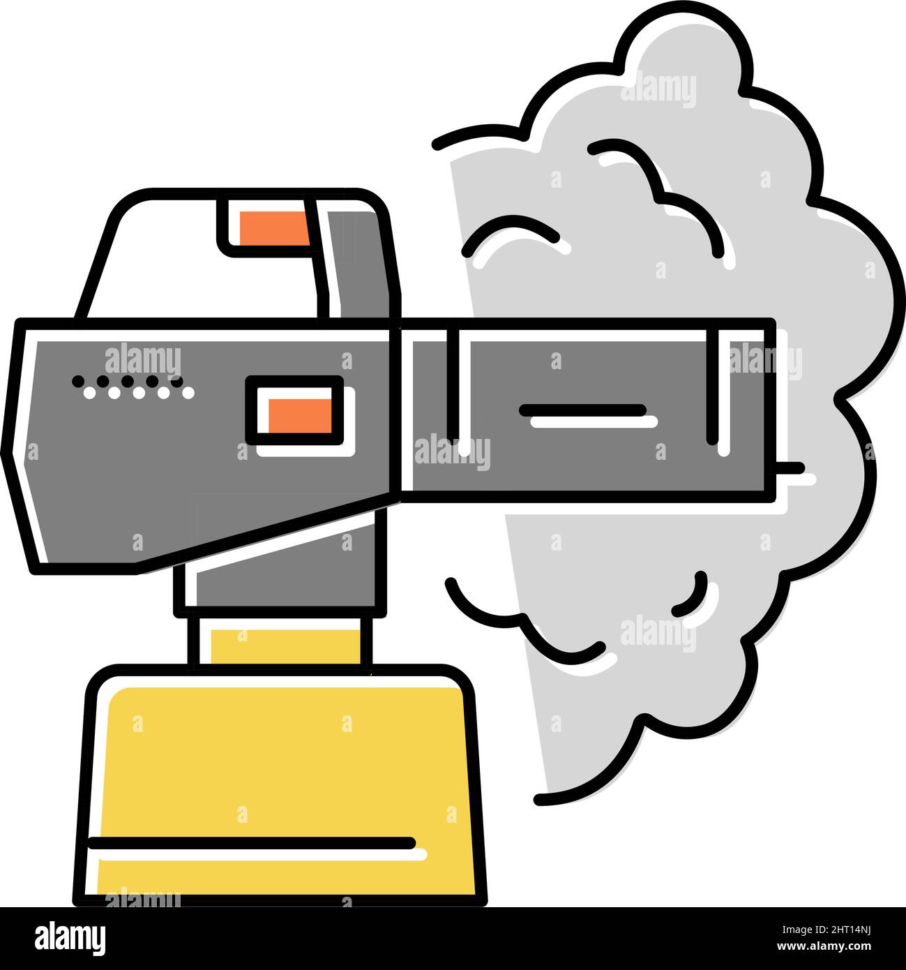 fogging against flying pests color icon vector illustration Stock ...