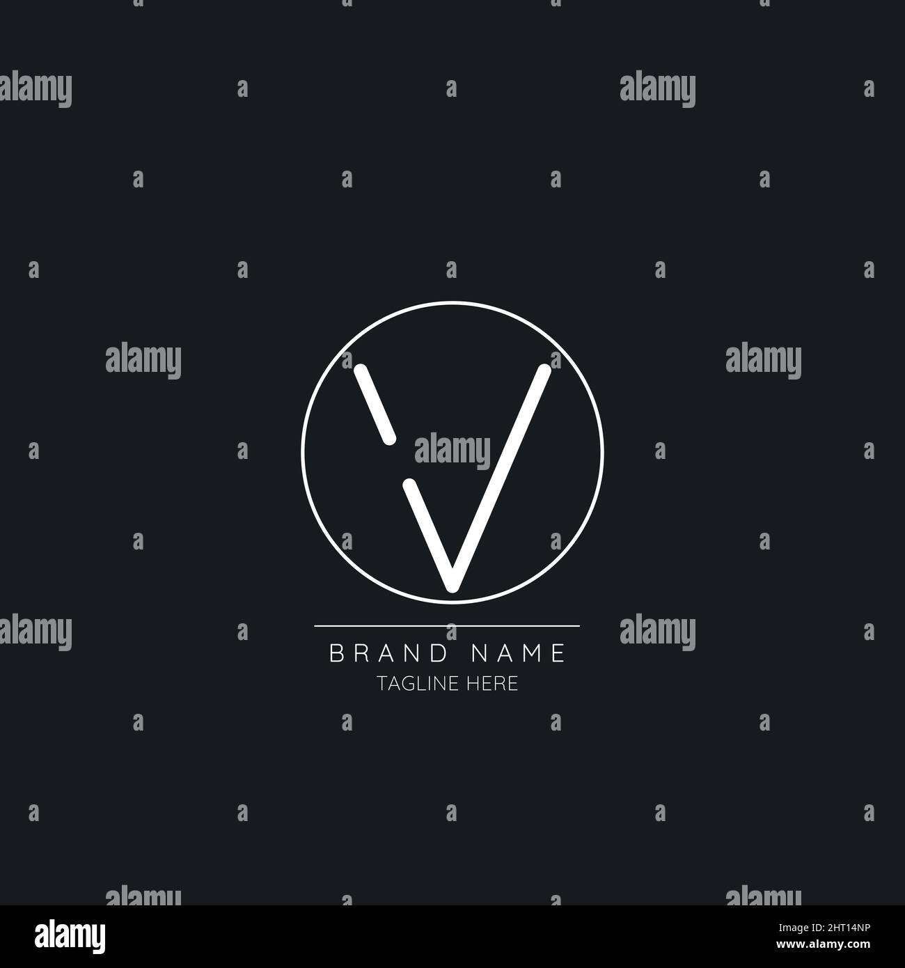 Minimal Initial letter V logo Icon Stock Vector Image & Art - Alamy