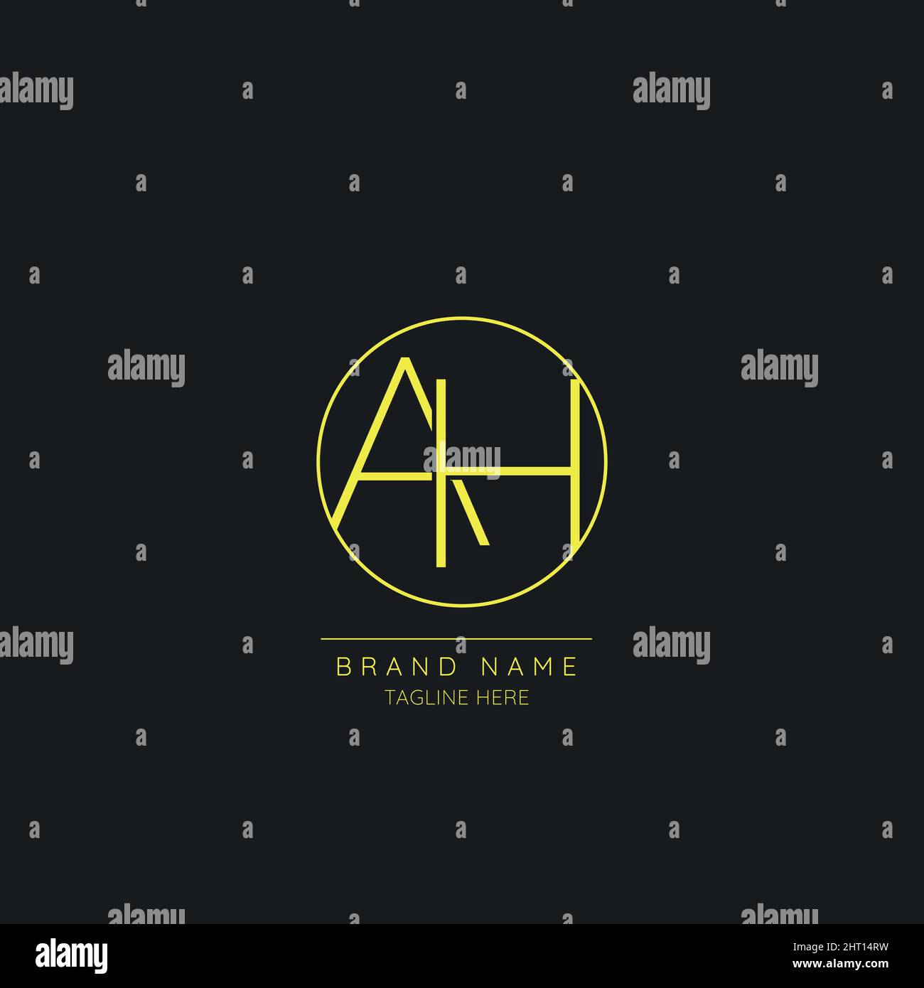 Ah logo design hi-res stock photography and images - Alamy