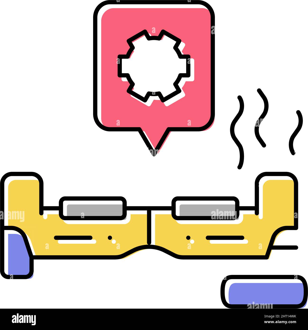 electric scooter repair color icon vector illustration Stock Vector ...