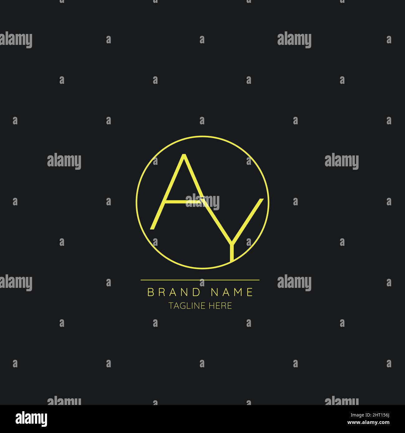 Letter AY Logo Design Vector Template Stock Vector Image & Art - Alamy