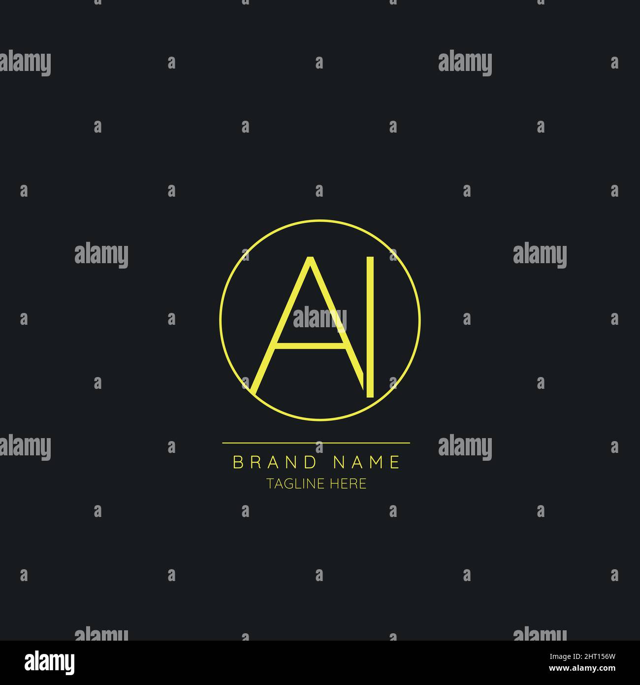 Letter AI Logo Design Vector Template Stock Vector Image & Art - Alamy