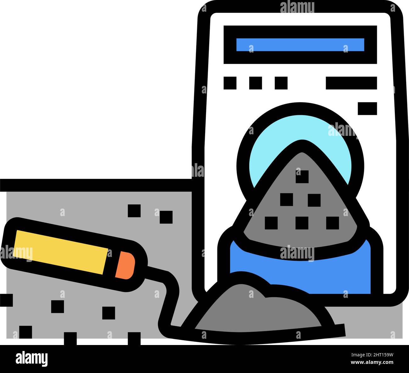 cement package color icon vector illustration Stock Vector Image & Art ...