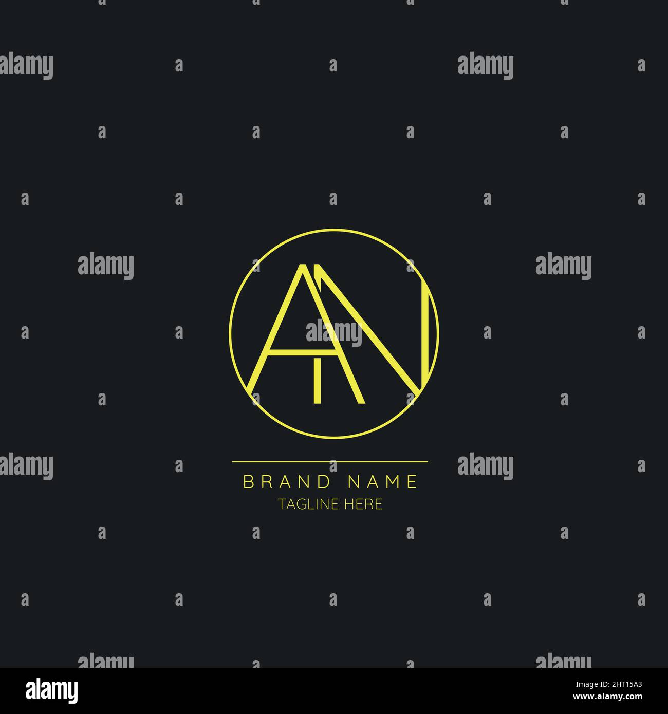 Letter AN Logo Design Vector Template Stock Vector Image & Art - Alamy