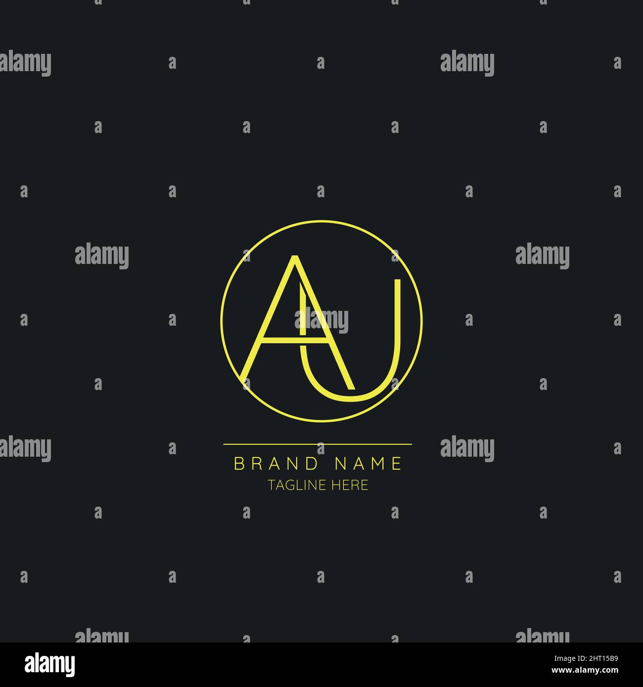 Letter AU Logo Design Vector Template Stock Vector Image & Art - Alamy