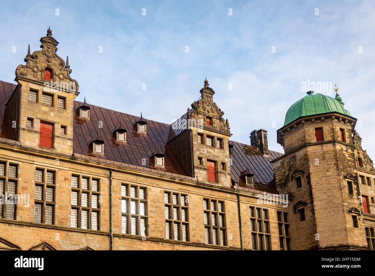 Kronborg is a castle and stronghold in the town of Helsingør, Denmark ...