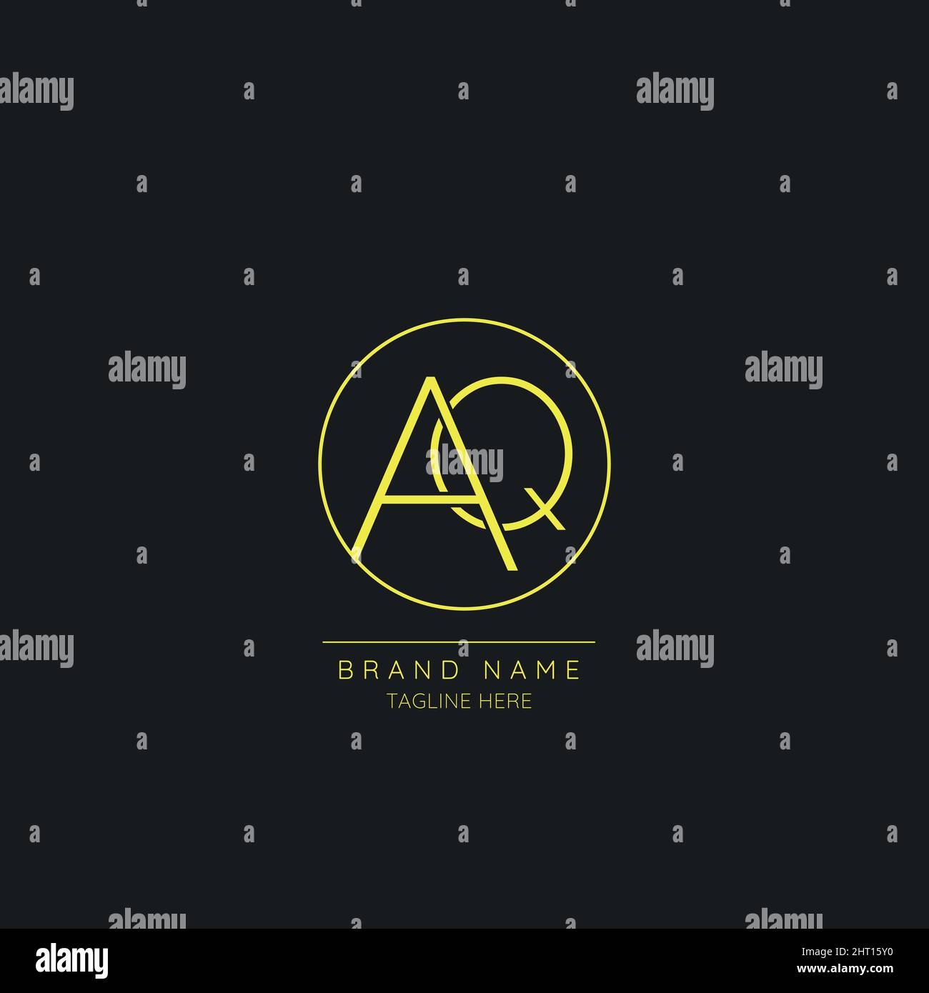 Letter AQ Logo Design Vector Template Stock Vector Image & Art - Alamy