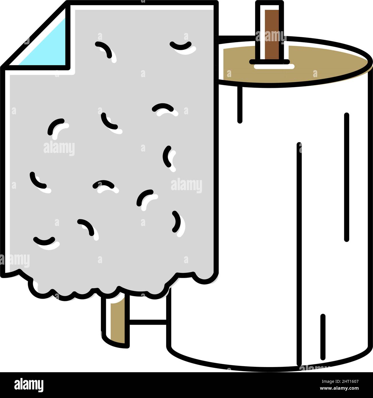 recycled paper color icon vector illustration Stock Vector Image & Art ...