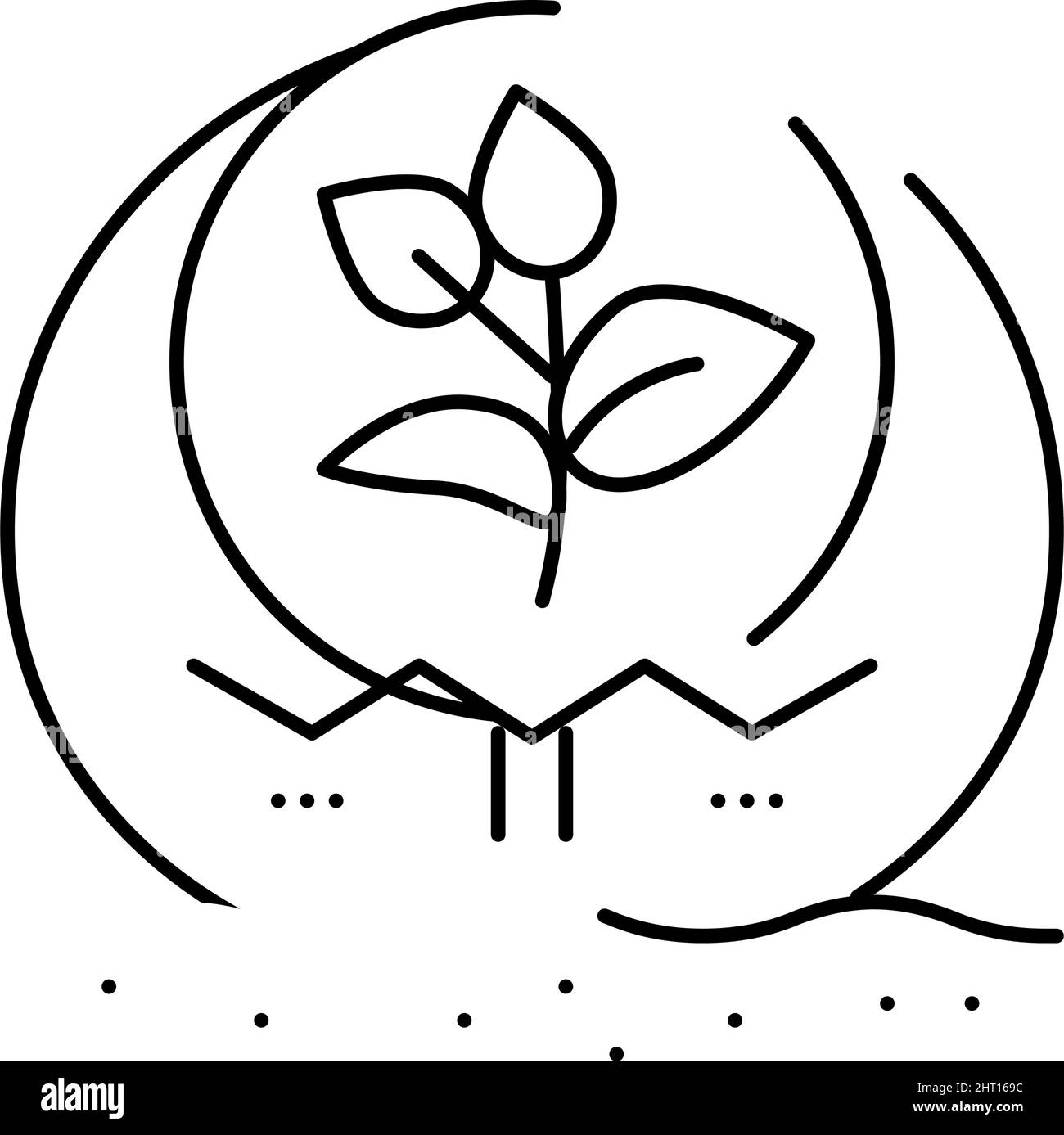 organic chemistry line icon vector illustration Stock Vector Image ...