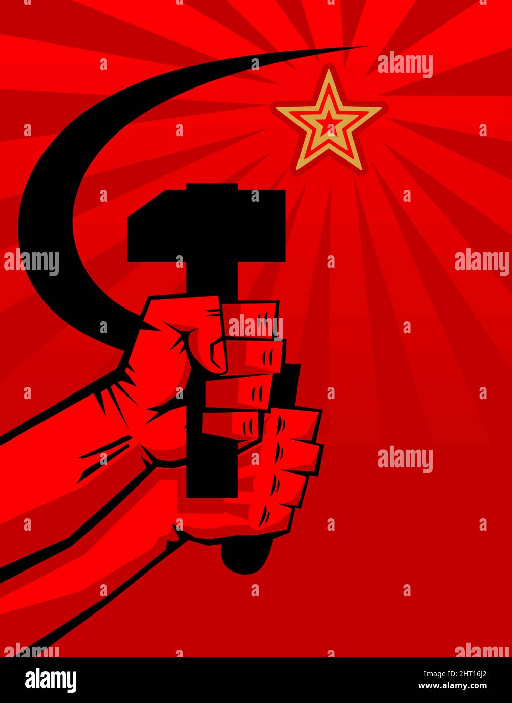 Banner protest socialist worker Stock Vector Images - Alamy